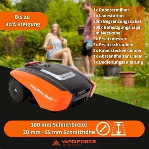 EasyMow 260B Mähroboter | Yard Force Deutschland